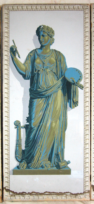 Set of Four Greek Goddesses French Wallpaper Panels