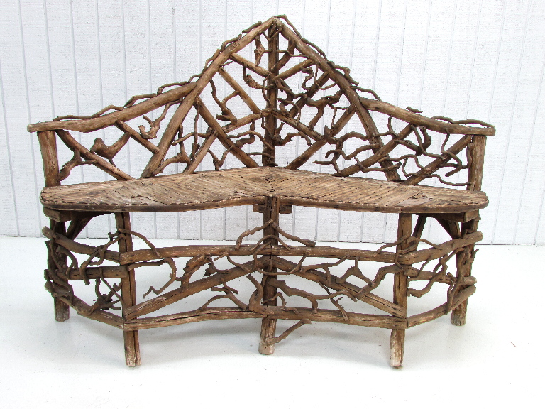 Twig Corner Bench