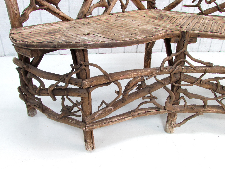 Twig Corner Bench